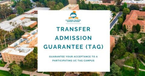 Guarantee Admission to UC with TAG Program | Transfer Students