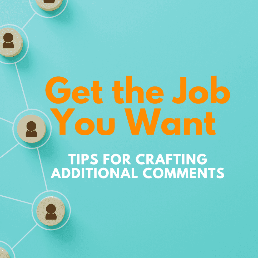 Supercharge Your Job Application w/ Additional Comments.|
